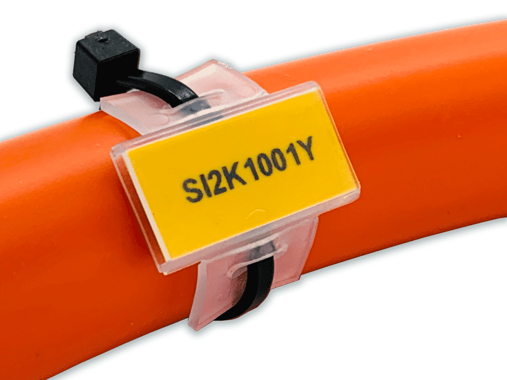 20mm x 9.3mm Yellow Cable Marker > For Cable Marking