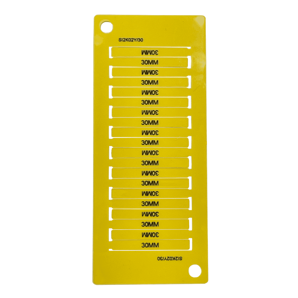 30mm x 4mm Yellow Wire Markers For Use With EVOMAX Thermal Printer (600 ...