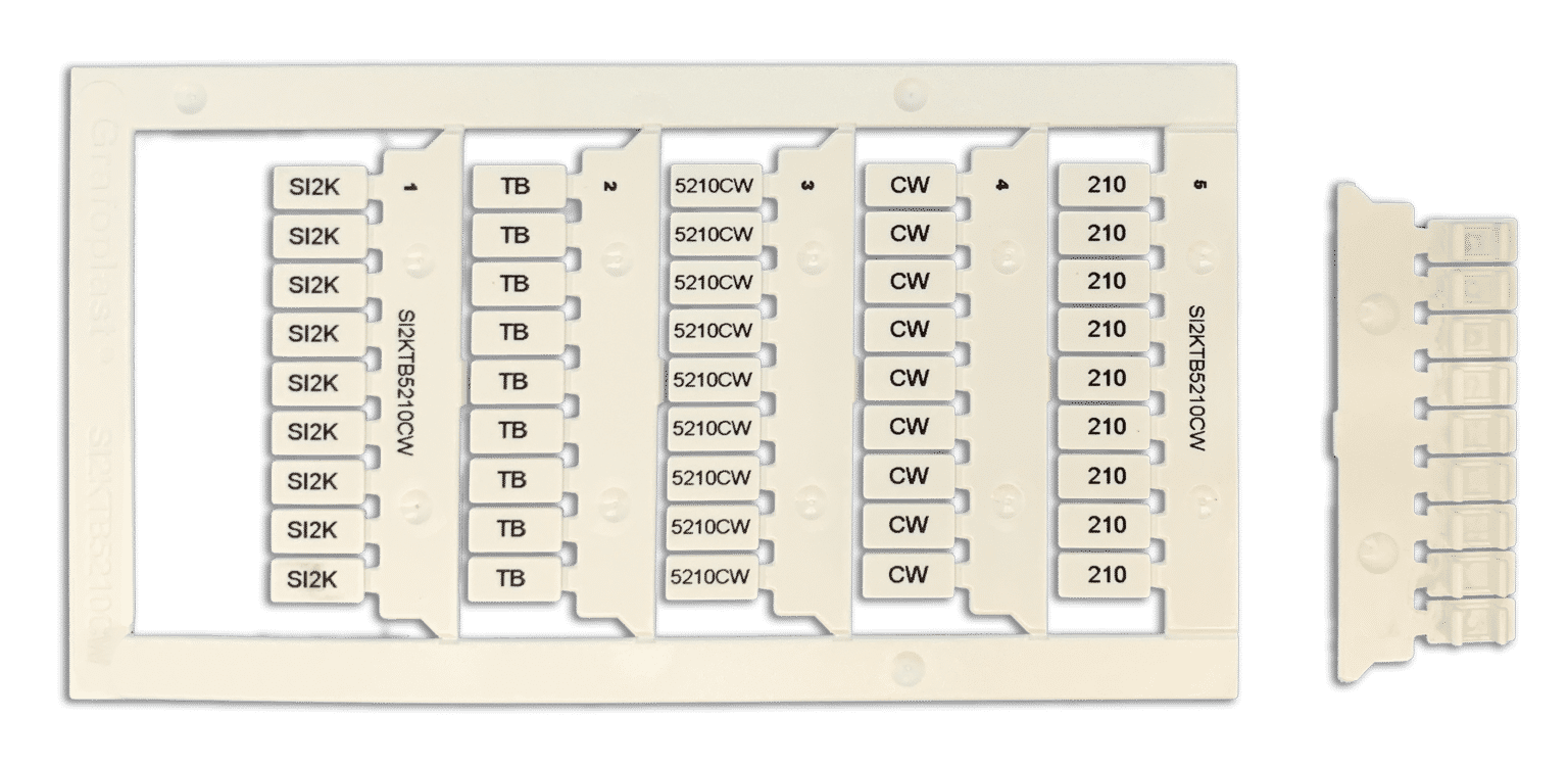 Grafoplast 10mm x 5mm Terminal Block Markers For Phoenix, Wago and ABB ...