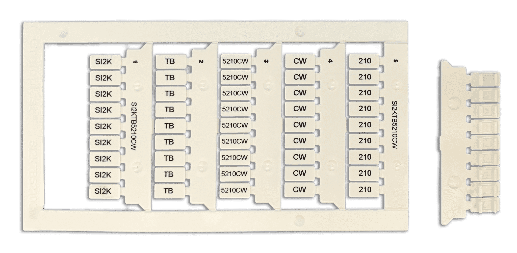 Grafoplast 10mm x 5mm Terminal Block Markers For Phoenix, Wago and ABB ...