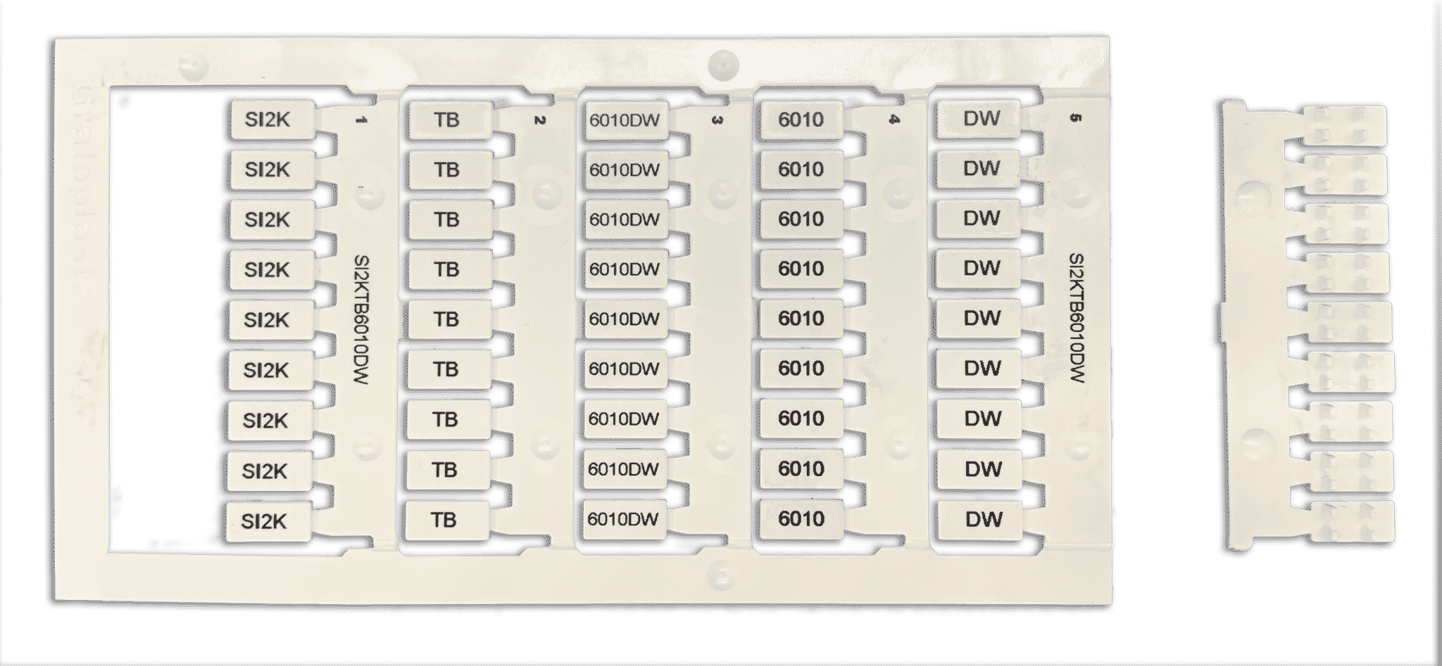 Grafoplast 10mm x 5mm Terminal Block Markers For Legrand, Wieland and ...