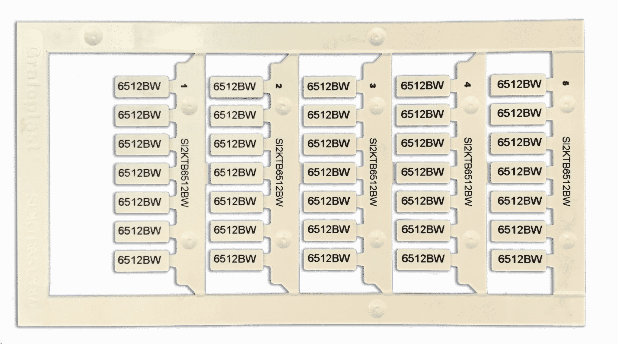 12mm x 5mm Terminal Tags For Cabur